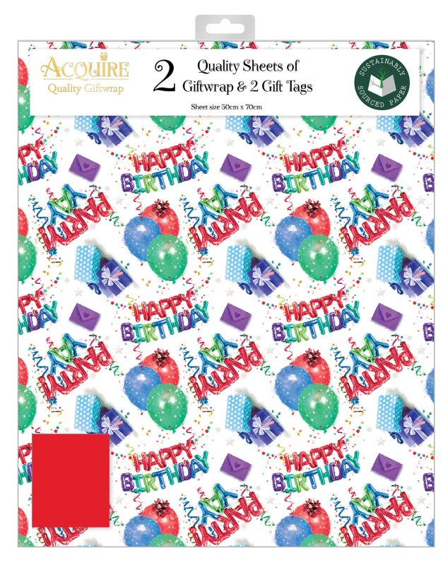 WRAP HAPPY BIRTHDAY PARTY 2 SH : Perkins Group